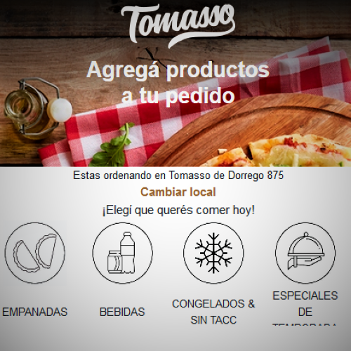 Tomasso lanza tienda virtual para realizar pedidos y retirar en el ...